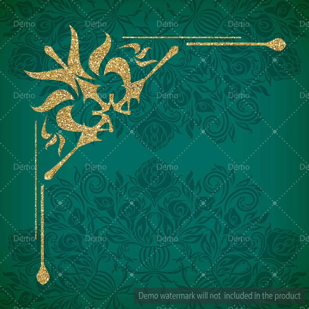 16 Gold Glitter Corner Borders Cliparts PNG – ThingsbyLary