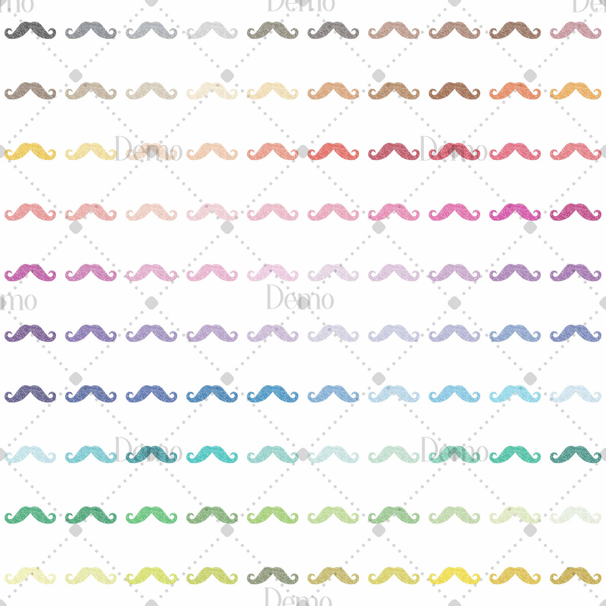 100 Glitter Moustache Clip Arts PNG – ThingsbyLary