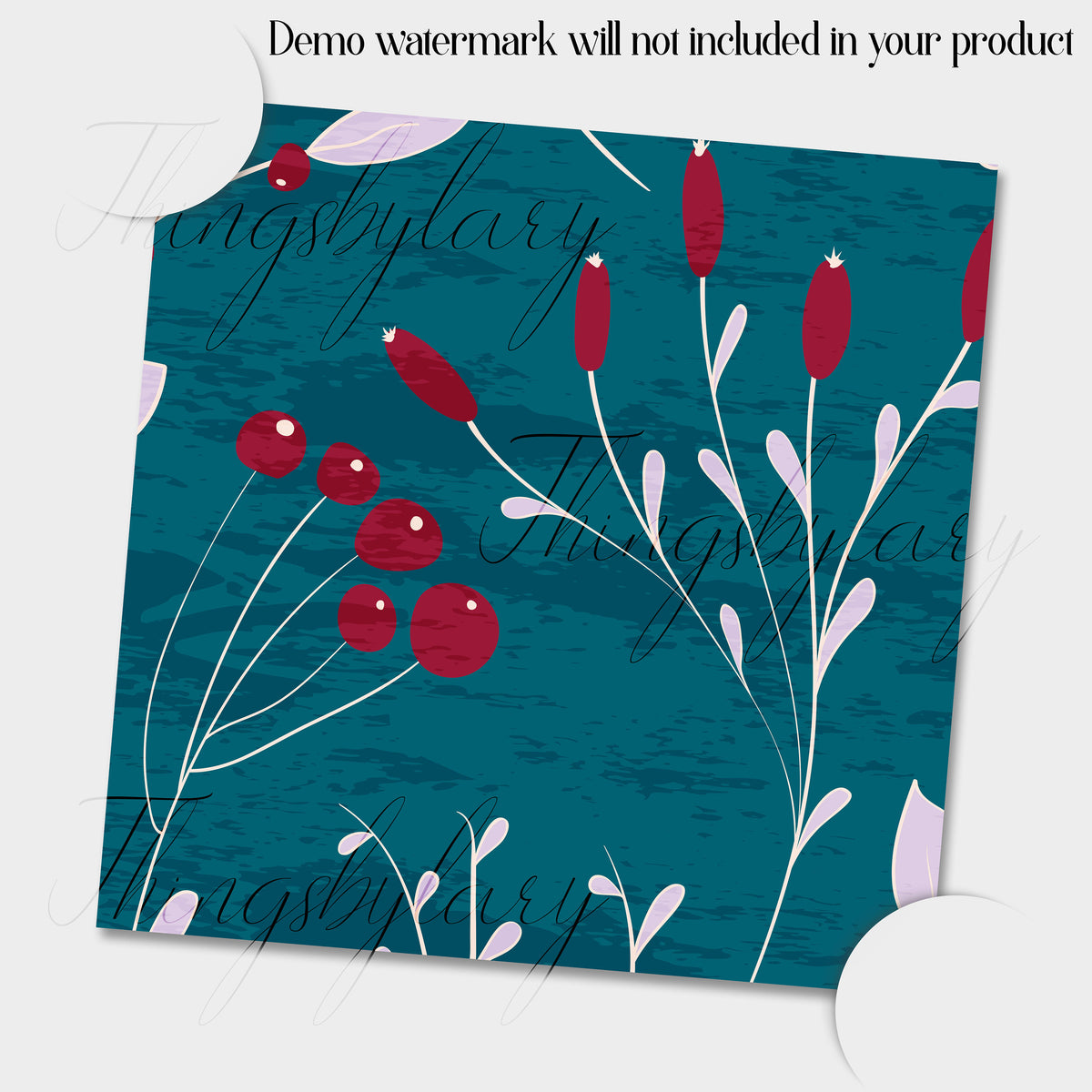 12 Winter Floral Digital Papers in Vintage Theme Color 12x12 – ThingsbyLary