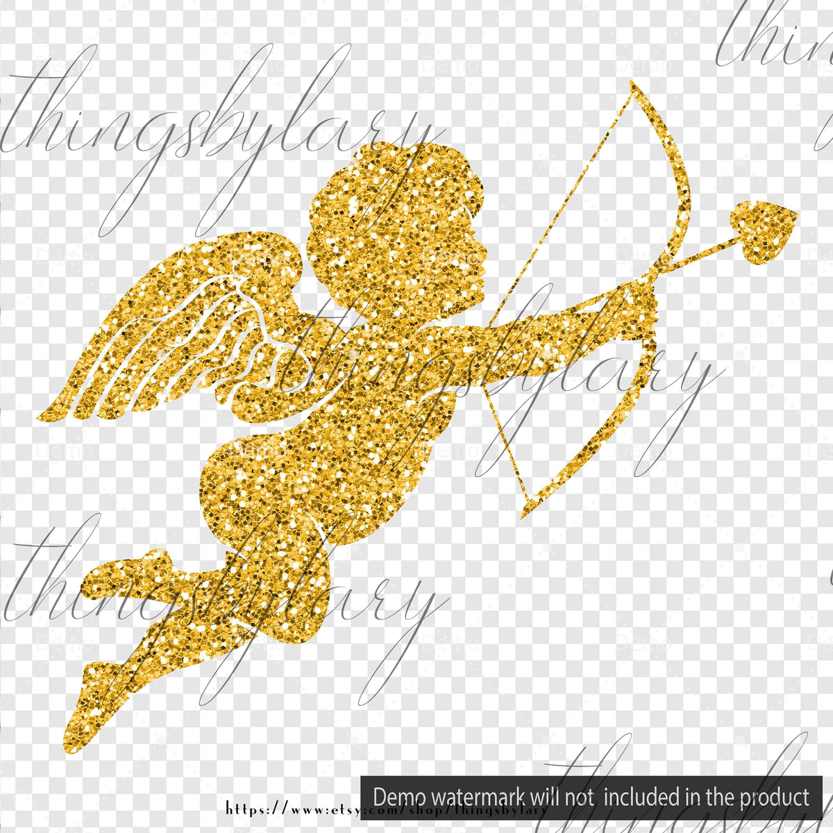 100 Glitter Cupid Love Cliparts PNG – ThingsbyLary