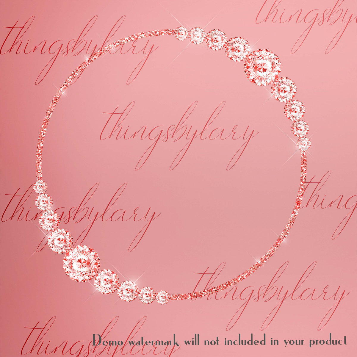 100 Diamond and Glitter Circle Frames Clip arts PNG – ThingsbyLary