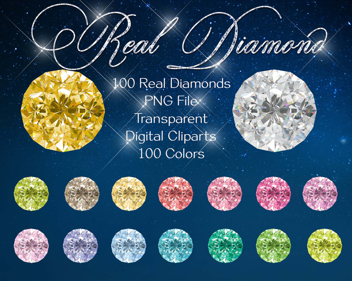 100 Real Round Diamond Cliparts PNG – ThingsbyLary